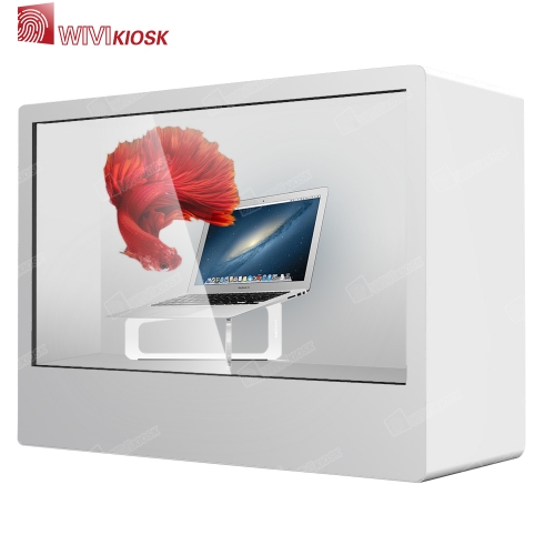 transparent lcd display light box with transparent lcd glass