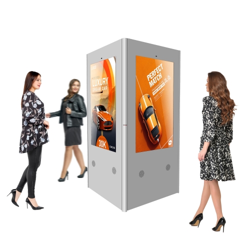 High-Brightness Outdoor Triple Screen Advertising Display | Engage ...